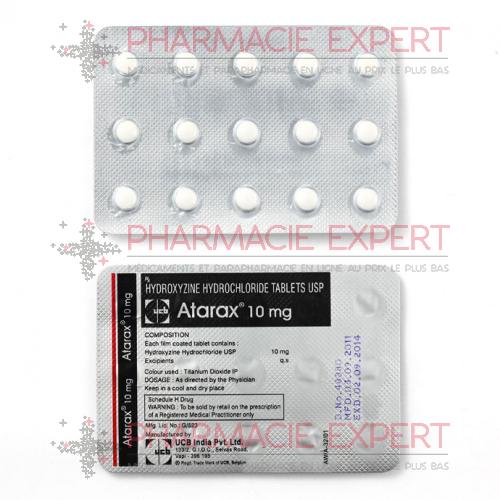 Atarax Comprimé 10mg, 25mg Sans Ordonnance – Achat à Petit Prix